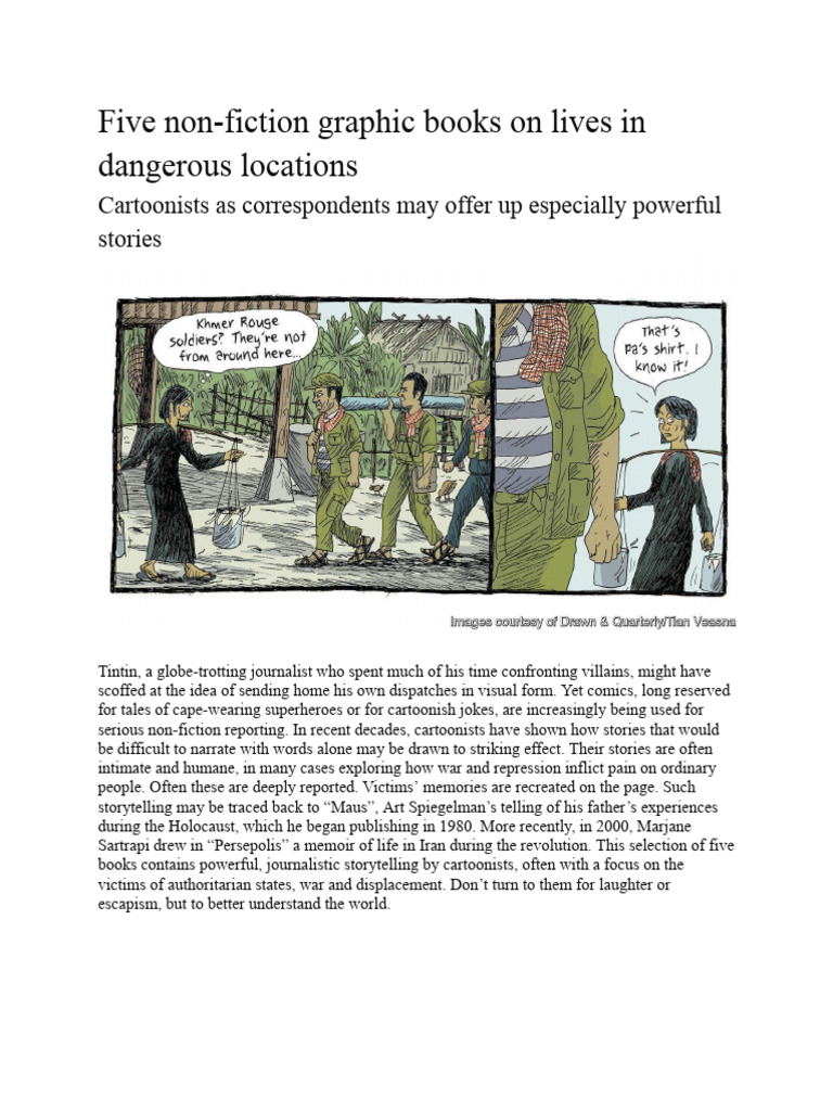 Five non-fiction graphic books on lives in dangerous locations | PDF