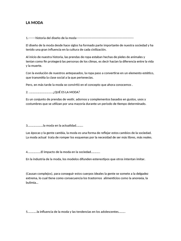 La Moda 1 | PDF