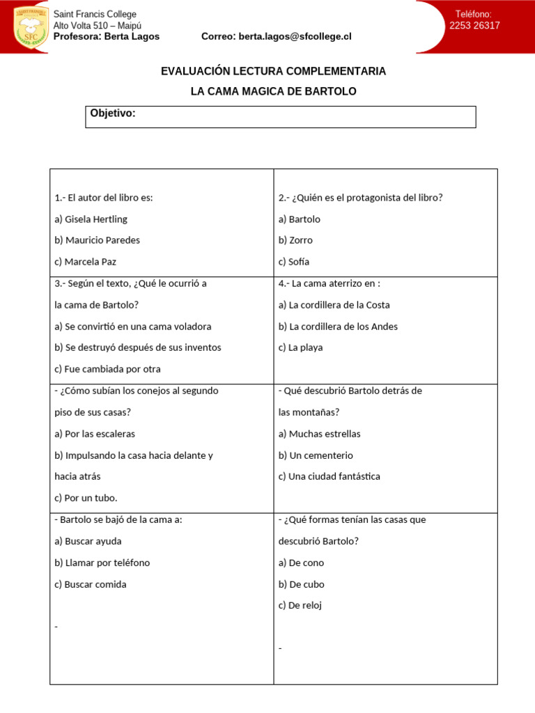 Prueba El Cuento | PDF