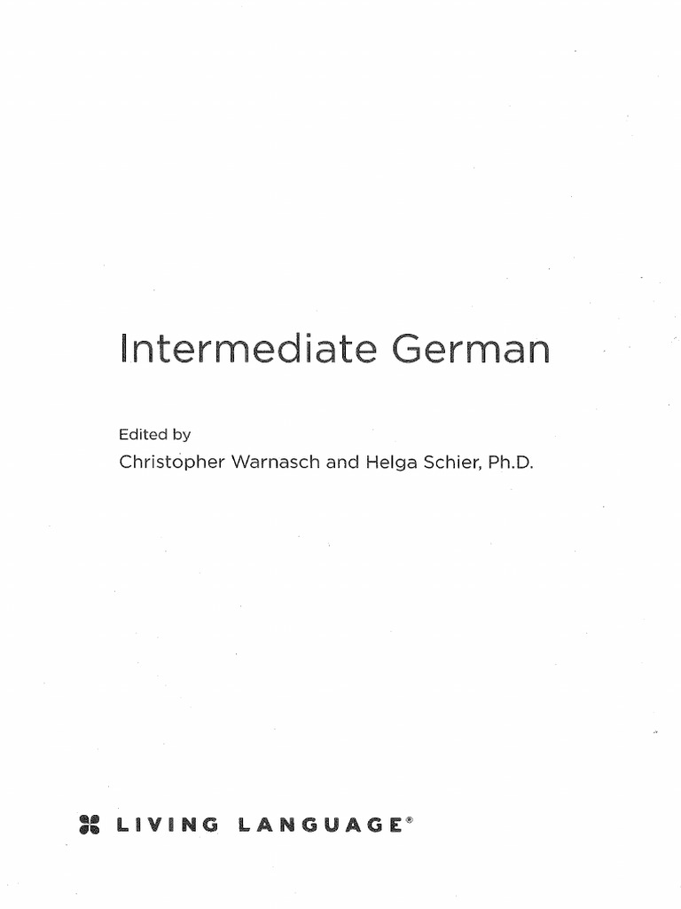 Intermediate German | PDF