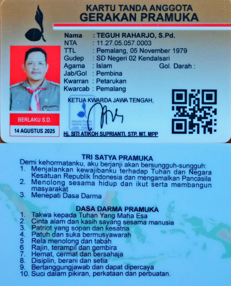 KTA PRAMUKA TEGUH RAHARJO | PDF