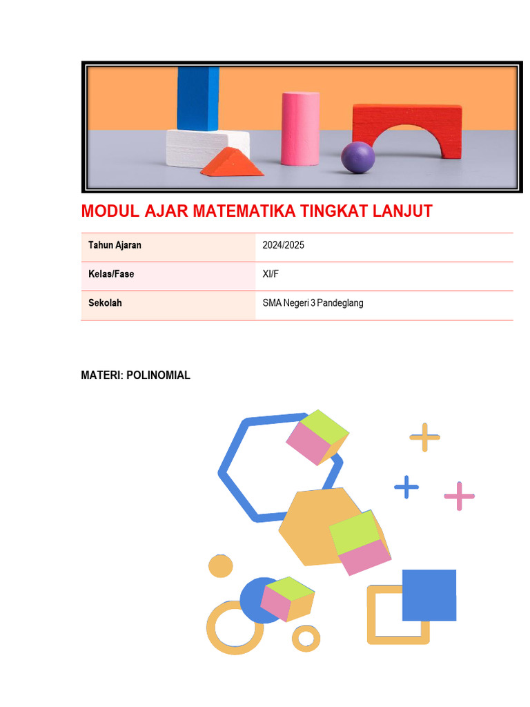 Modul Ajar Matematika Xi TTD | PDF