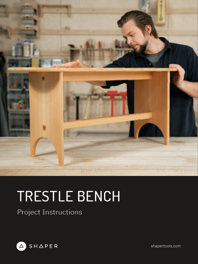 Shaper Trestle Bench Inches v1 | PDF