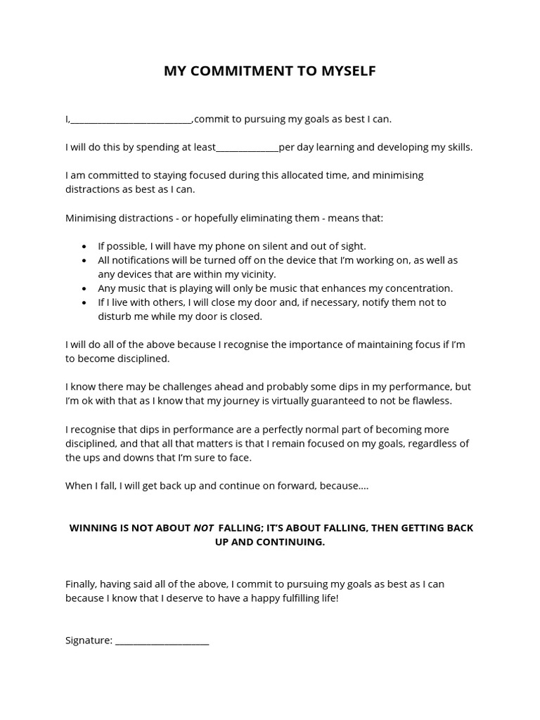 5 - Accountability-Pledge | PDF | Self-Improvement