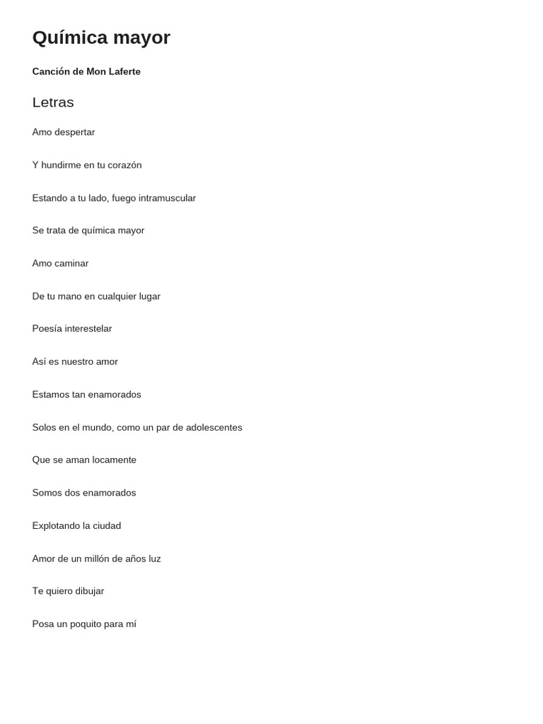 Química Mayor (Mon Laferte) | PDF