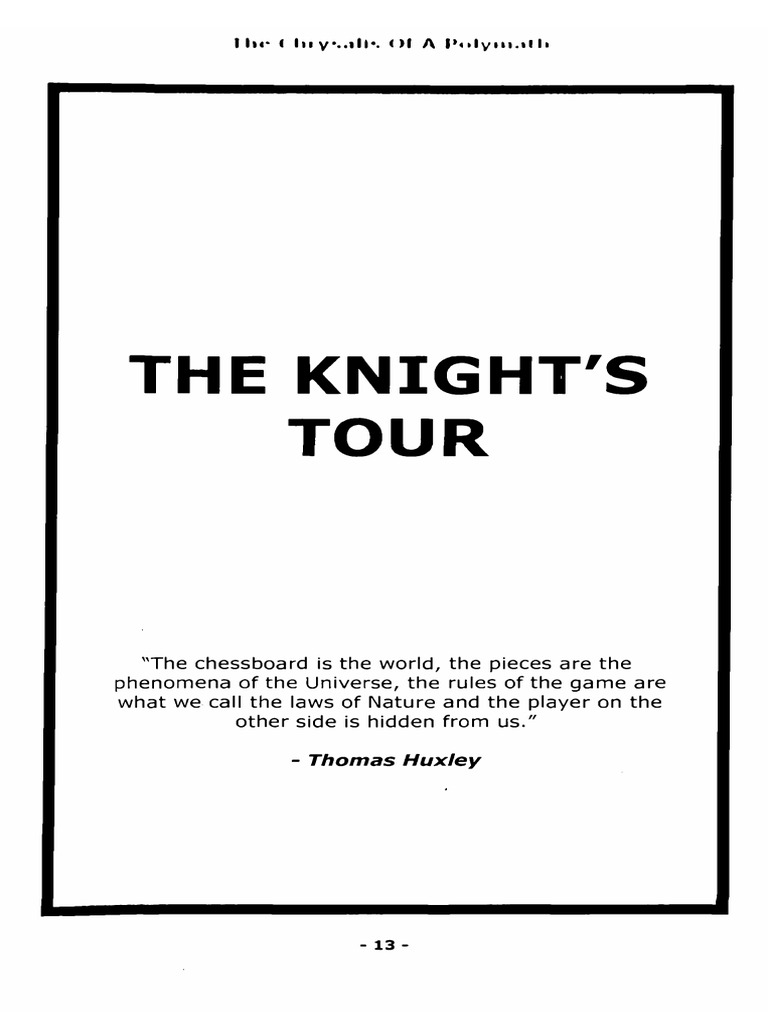 Brook - Knight's Tour | PDF
