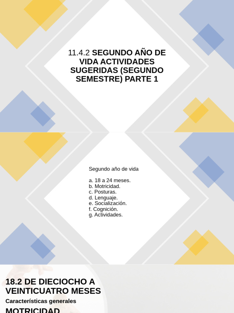 11.4.2 Segundo Año de Vida Actividades Sugeridas (Segundo Semestre ...