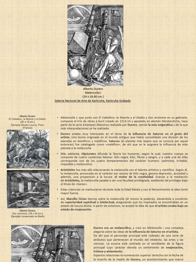 La Melancolía I de Alberto Durero | PDF