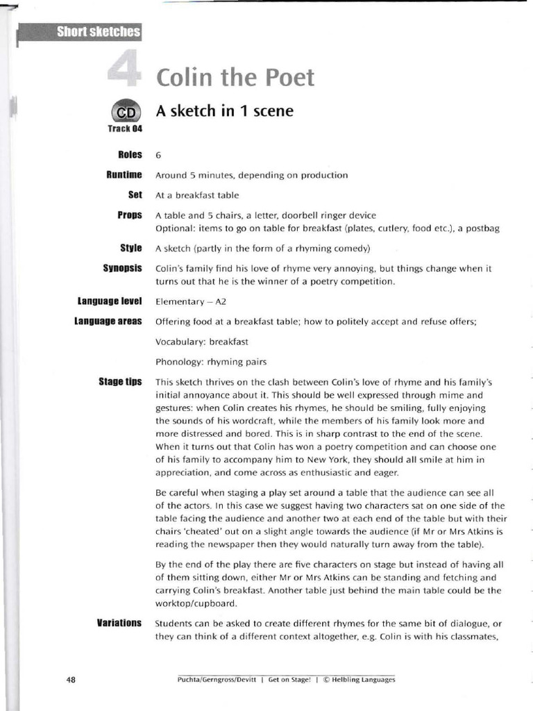 Colin The Poet | PDF