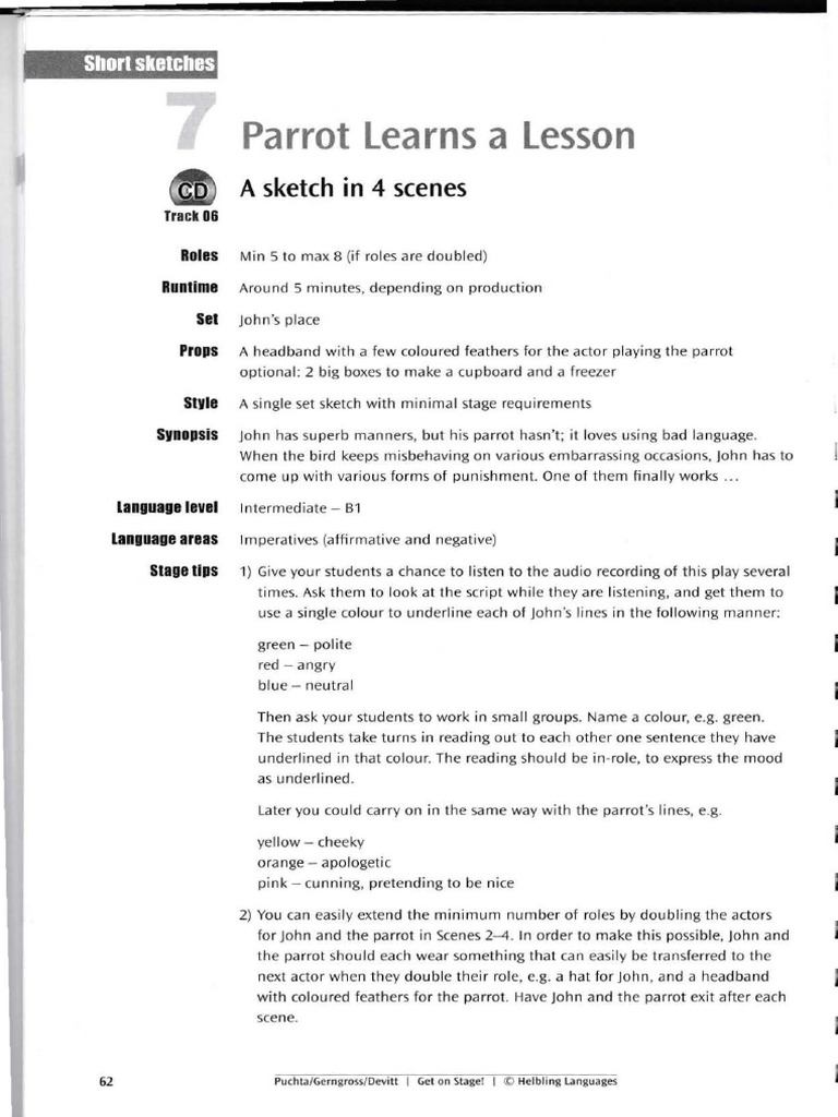 Parrot Learns A Lesson | PDF