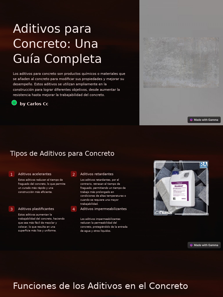 Aditivos para Concreto Una Guia Completa | PDF | Hormigón | Tecnología ...