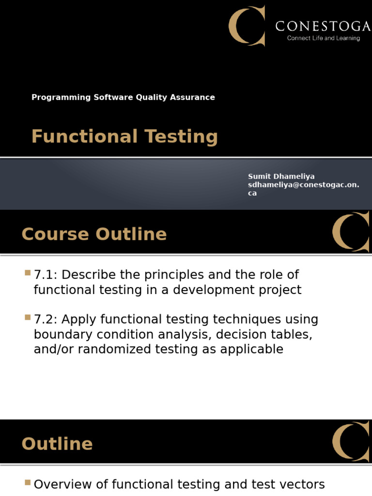 Functional Testing | PDF