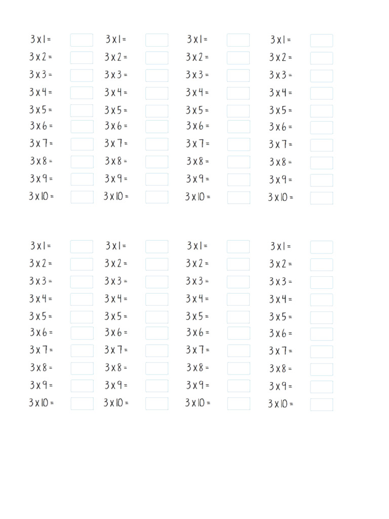 TABLA DEL TRES | PDF