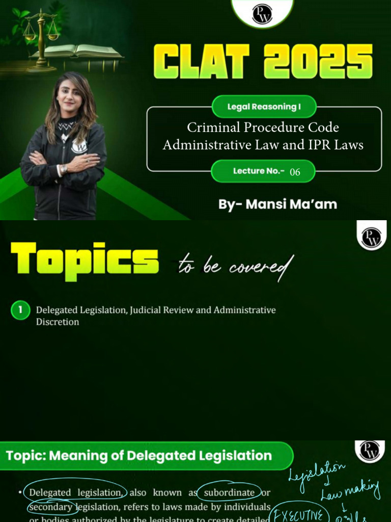 Criminal Procedure Code Administrative Law and IPR Laws 06 - Class ...