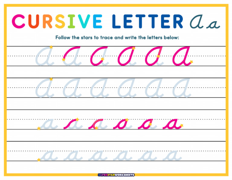 Cursive Letter AMat | PDF
