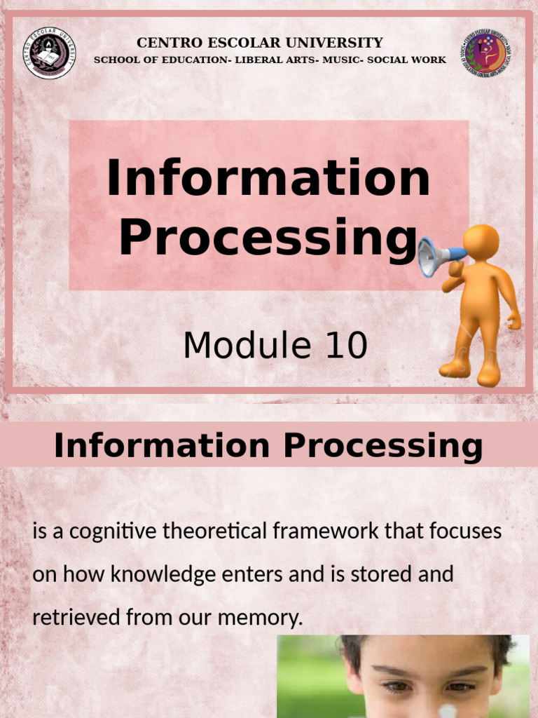 Module 10 Information Processing | PDF