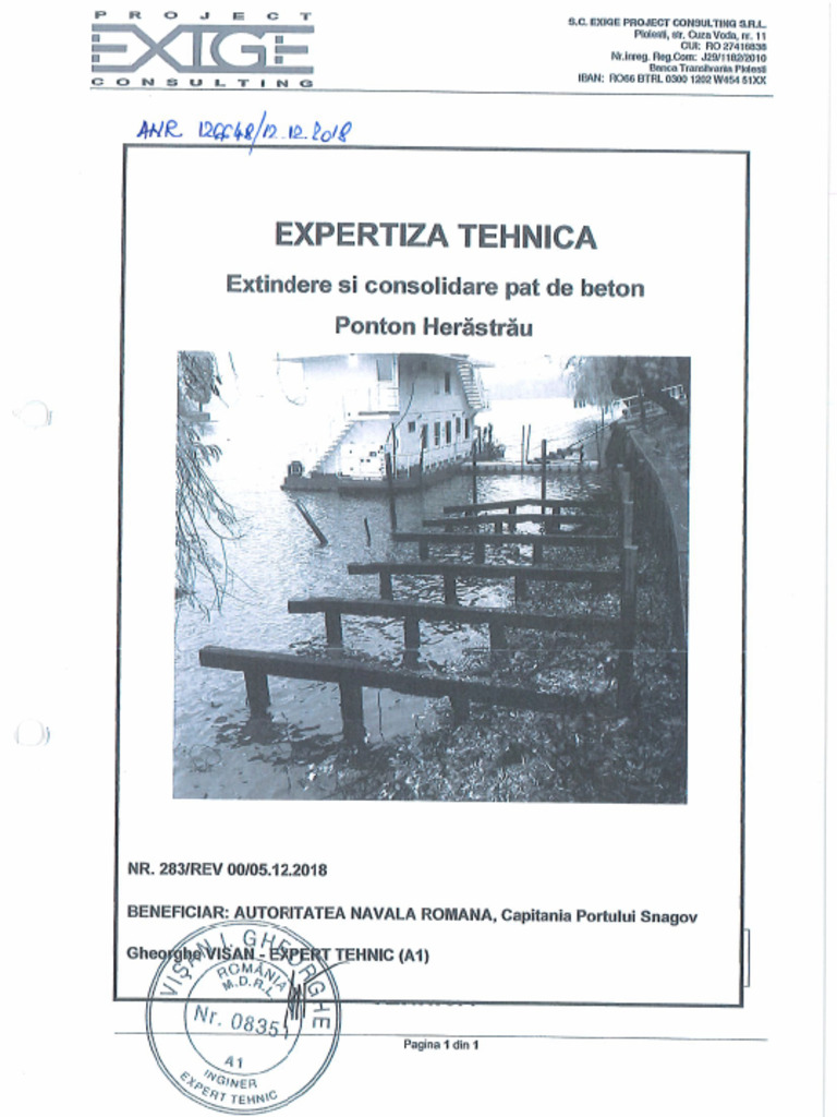 Expertiza Tehnica-Pat Beton Herastrau | PDF