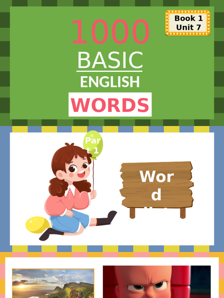 1000词book1 Unit 7 | PDF | Language Arts & Discipline