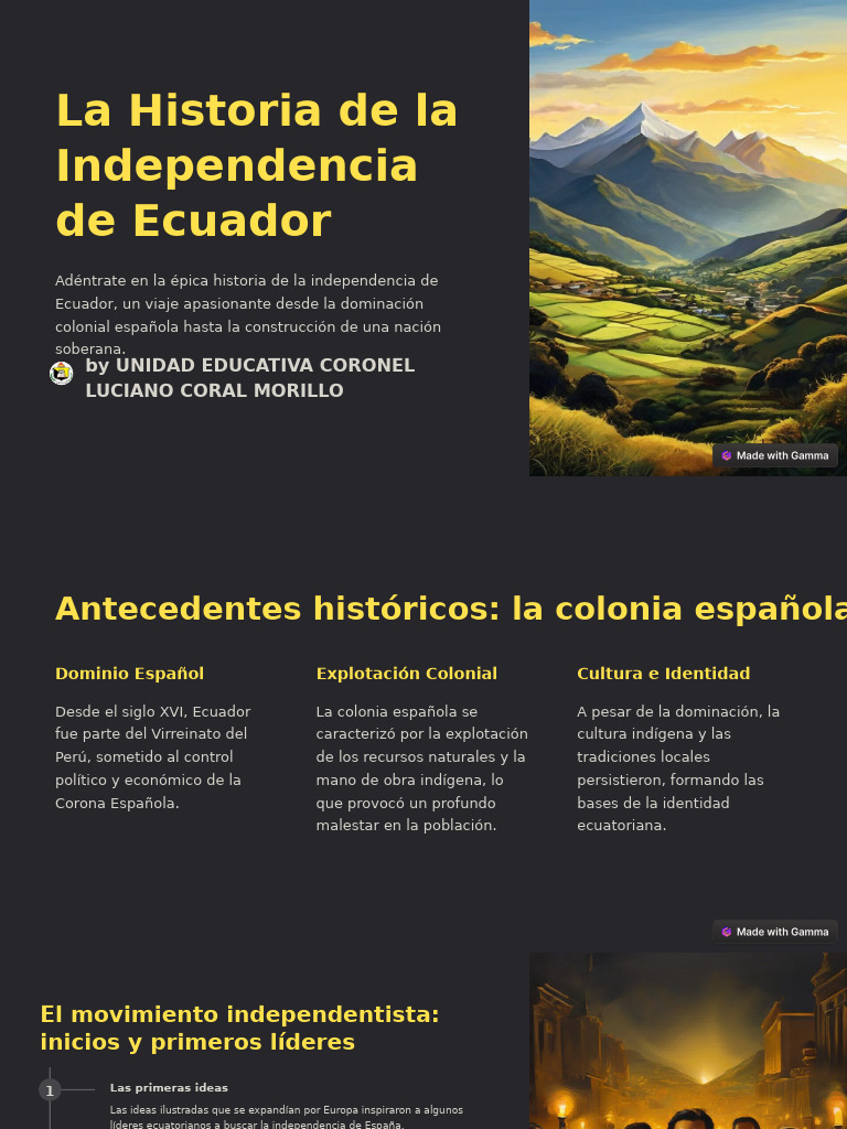 La Historia de La Independencia de Ecuador | PDF