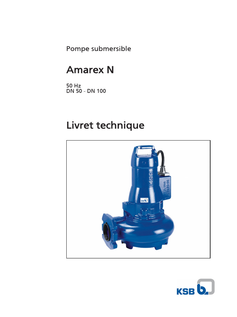 Livret Technique Amarex N | PDF