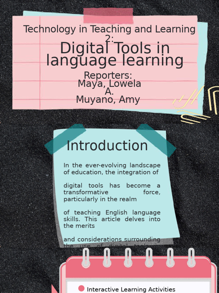 M14-Digital Tools in Language Learning | PDF
