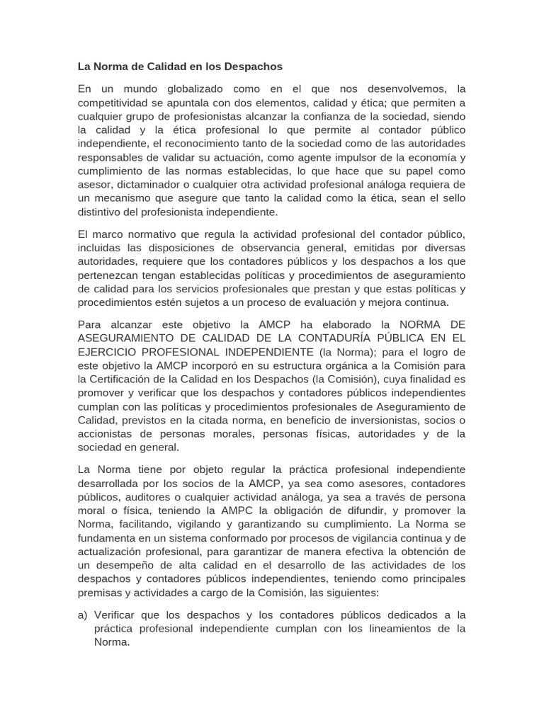 Reseña Revisada Final LVP | PDF | Contador | Calidad (comercial)