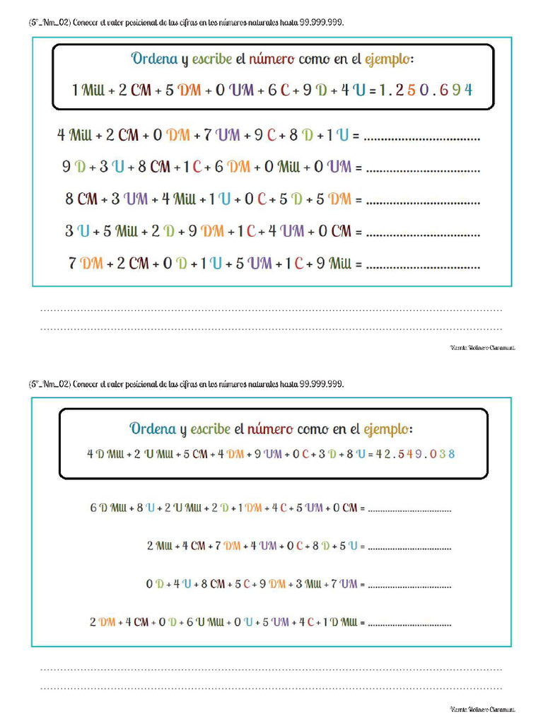 Valor Posicional | PDF