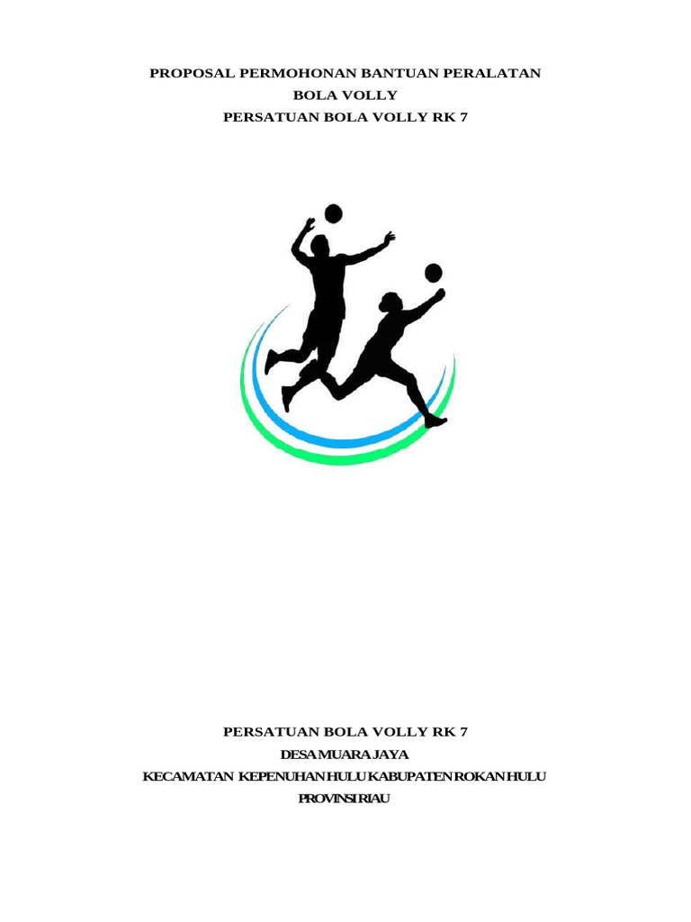 Proposal Permohonan Bantuan Peralatan Bola Volly | PDF