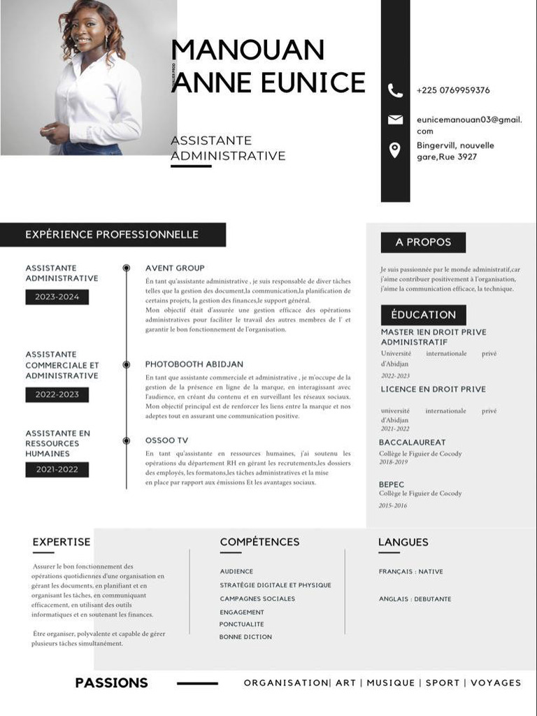 CV Original de Eunice | PDF