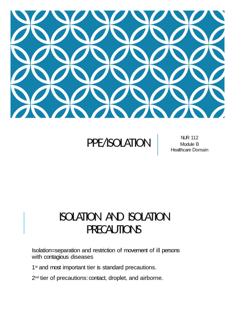 B4 PPE, Isolation | PDF