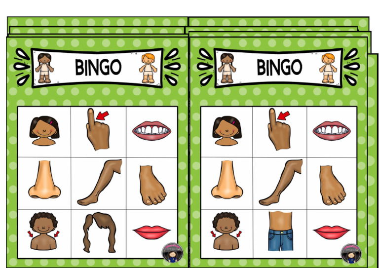 Bingo Partes Del Cuerpo | PDF