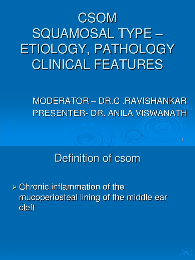 Csom - Squamosal Type Anila | PDF | Ear | Epithelium