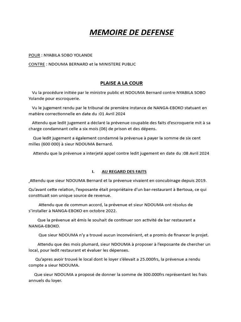 Memoire de Defense | PDF