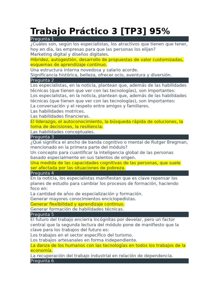 TP3 95% Tec Hum y Mod Glob | PDF