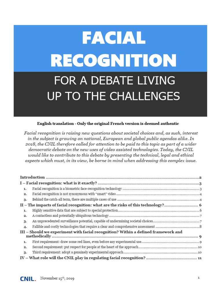 Facial Recognition | PDF