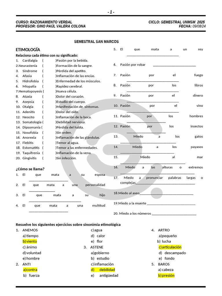 Semana 5 - Claves | PDF