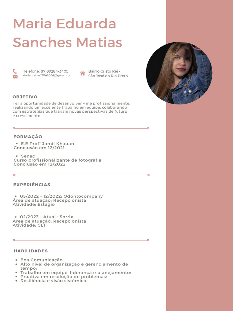CV Maria Eduarda | PDF
