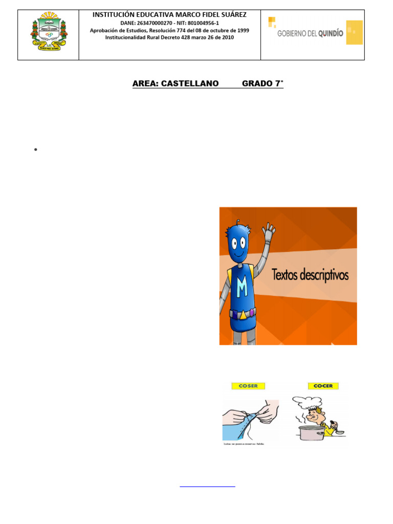 Taller Español 7.2024 | PDF