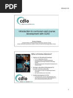 Understanding the CDIO Initiative | PDF | Design | Curriculum