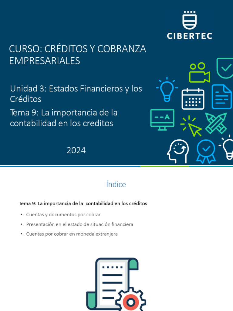 Tema 9 La Importacia de La Contabilidad en Los Creditos PDF | PDF