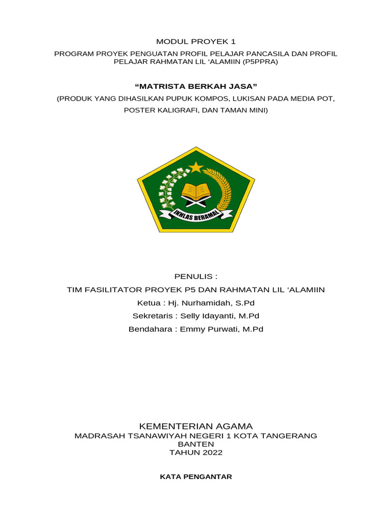 Modul Proyek P5 (Hidup Berkelanjutan) | PDF