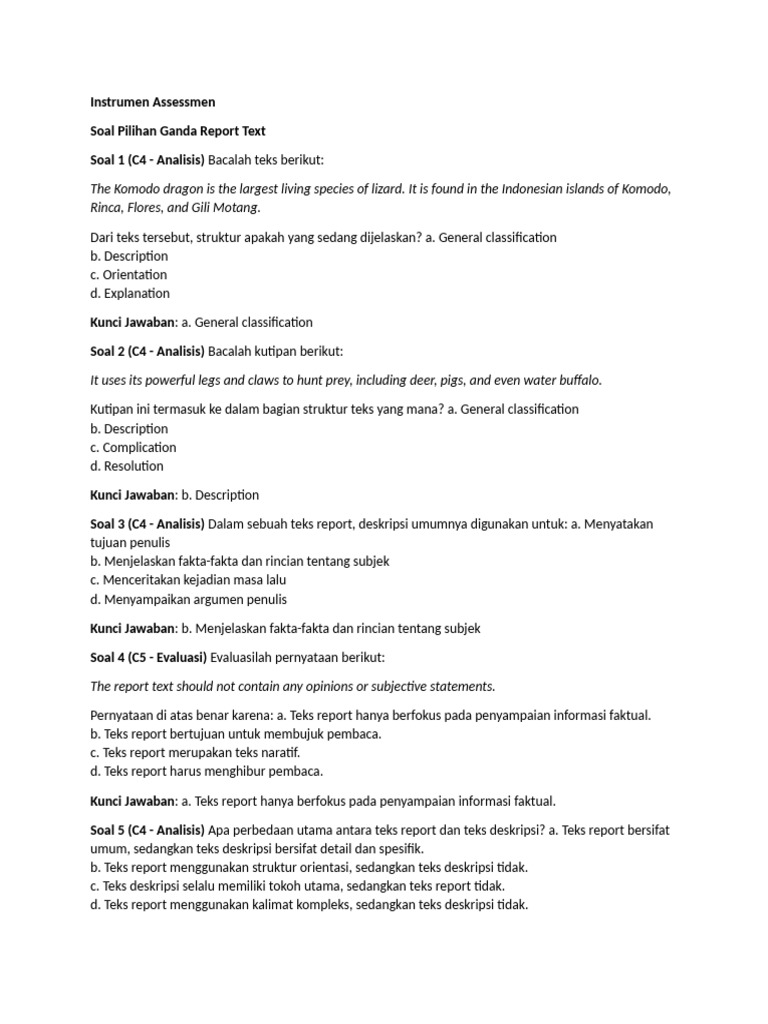 Instrumen Assessmen Septa Ayu Prawita Sari | PDF