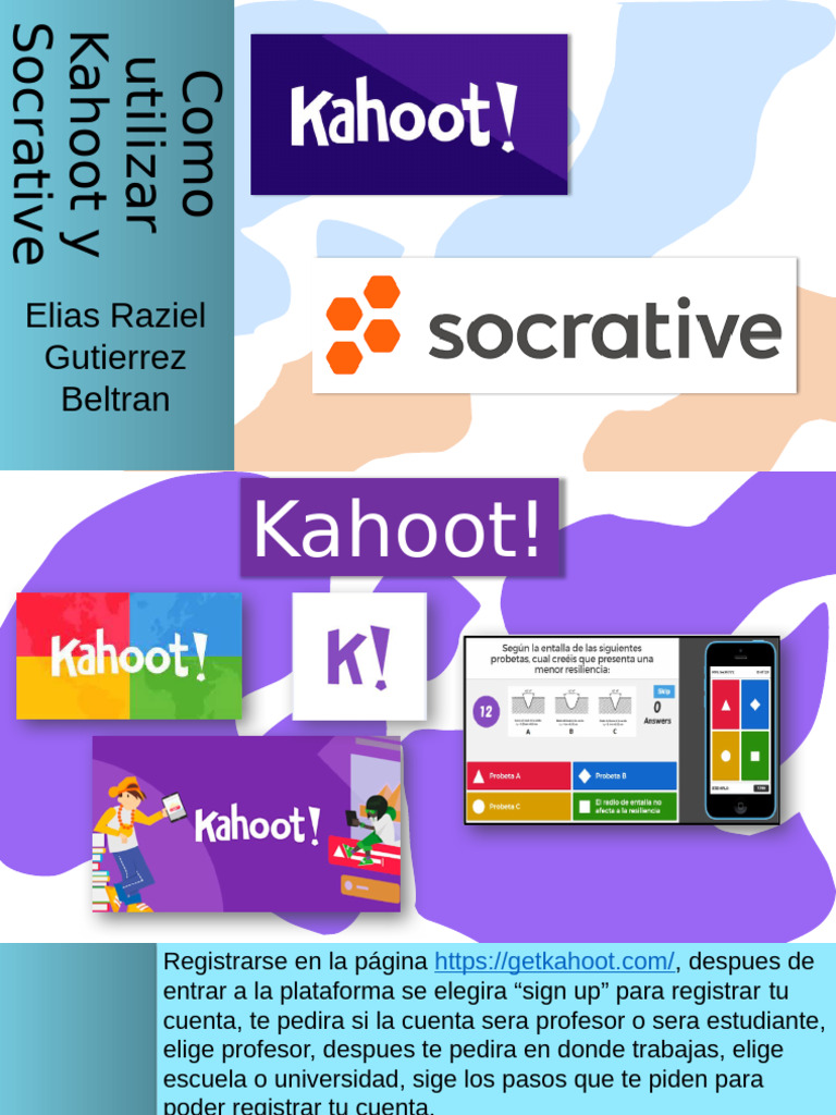 Presentacion Kahoot y Socrative | PDF