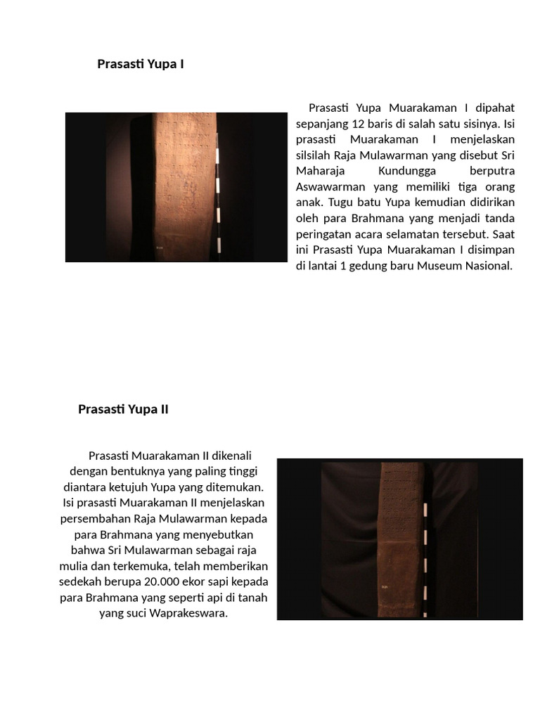 Prasasti Yupa I | PDF