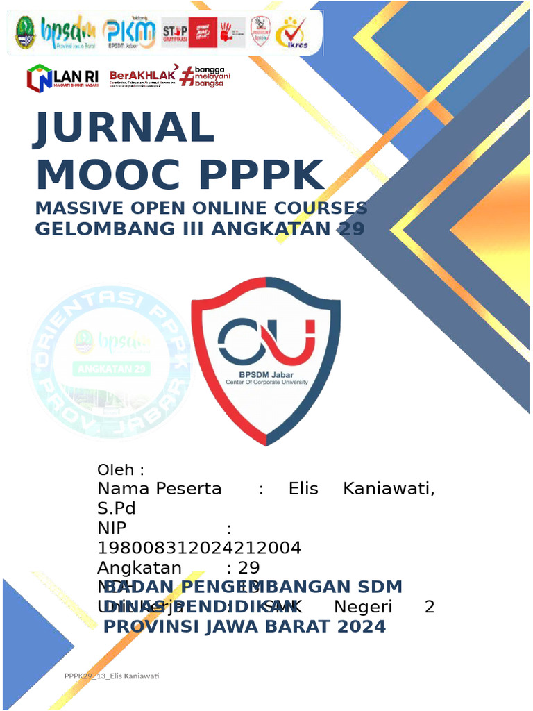 Jurnal MOOC PPPK29 - 13 - Elis Kaniawati | PDF