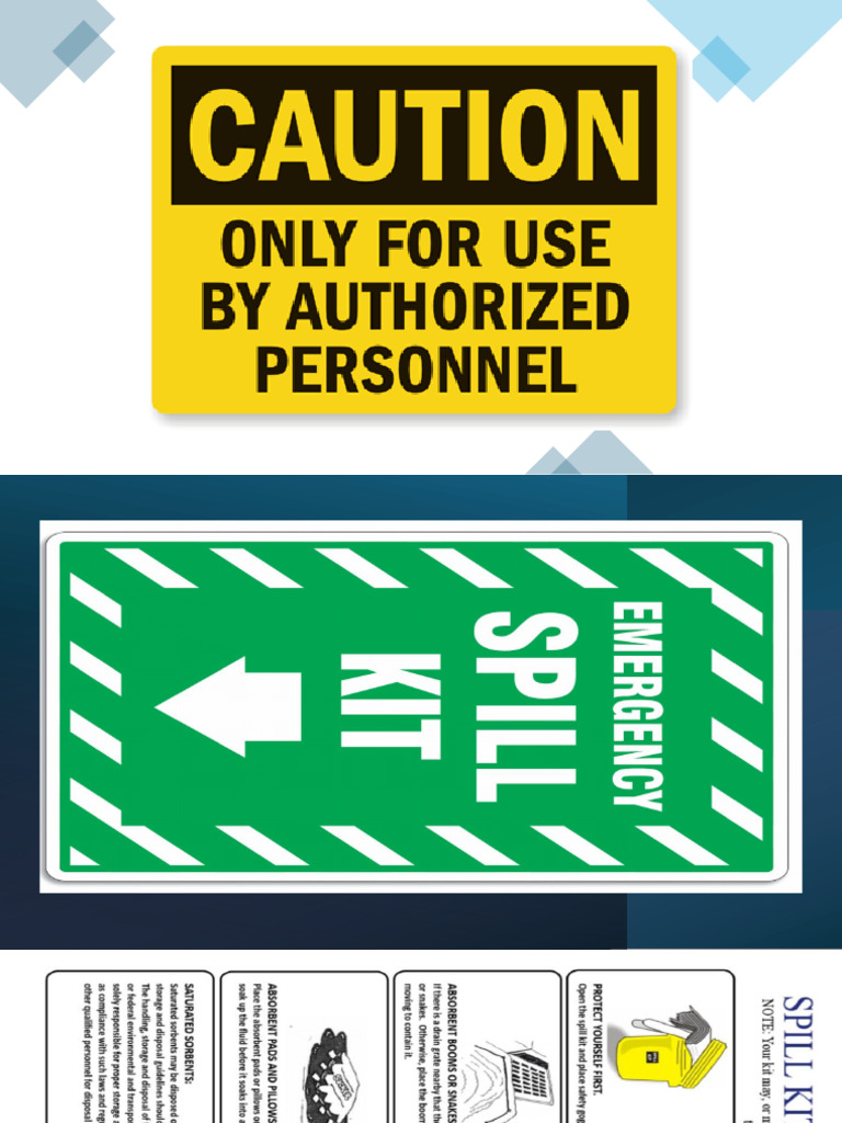 spill kit sign | PDF