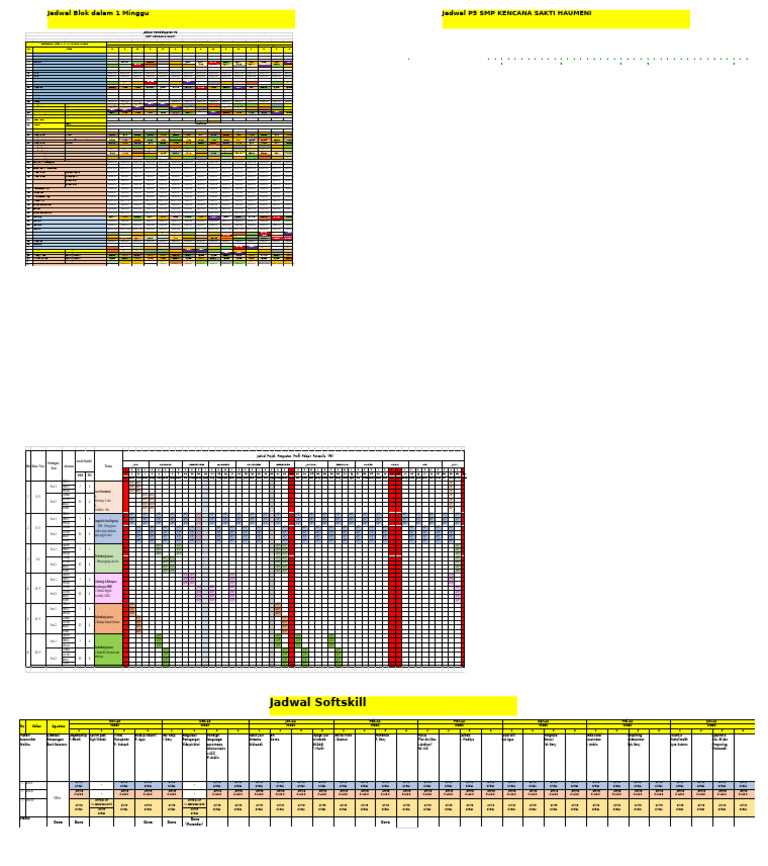 Jadwal Pembelajaran Sistem Blok Jadwal p5 Dalam Blok Dan Soft Skill - Compress | PDF