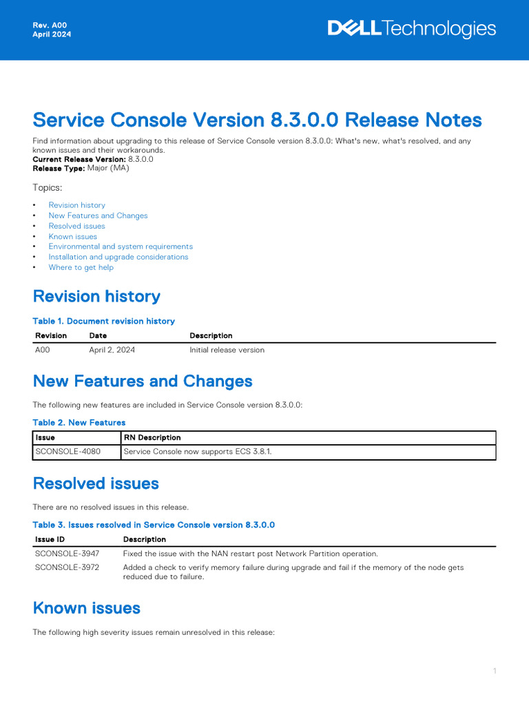 Service Console RN 8300 | PDF