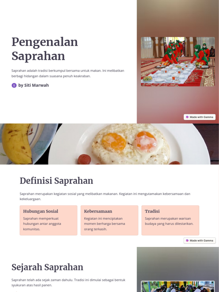 Pengenalan Saprahan | PDF