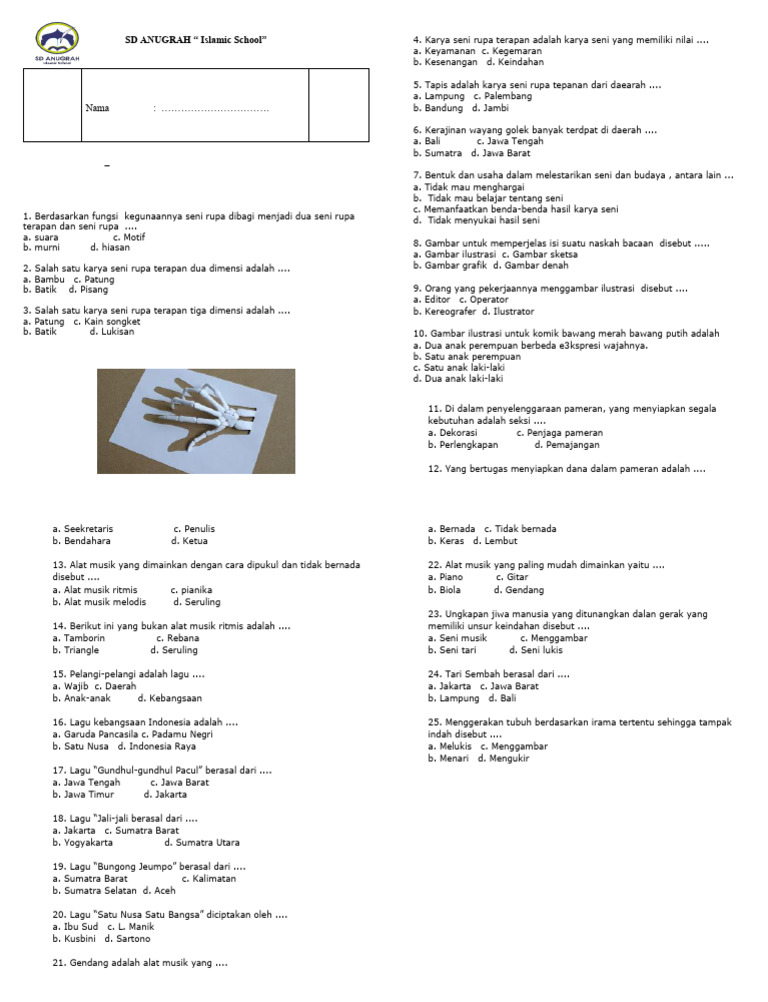 Pas Kelas 4 SBDP | PDF